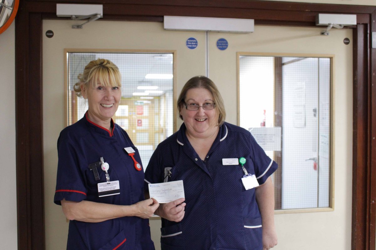 Nurse makes £100 donation to cancer team – QEH Media Hub