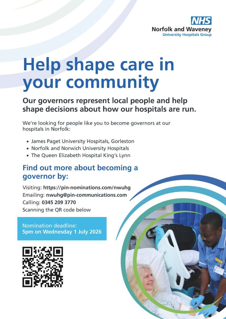 Help shape the future of our hospitals as a governor – QEH Media Hub